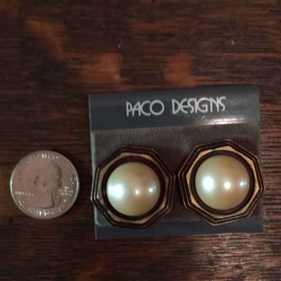Paco Design | Jewelry | Vtg Paco Design Pearl Clip Earrings | Poshmark